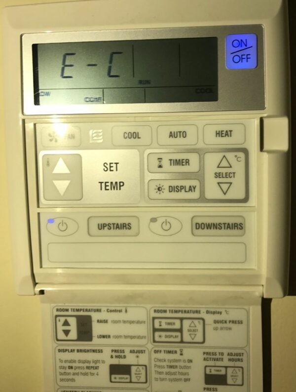 Quick-fix for EC Error Air on Accent Air Units